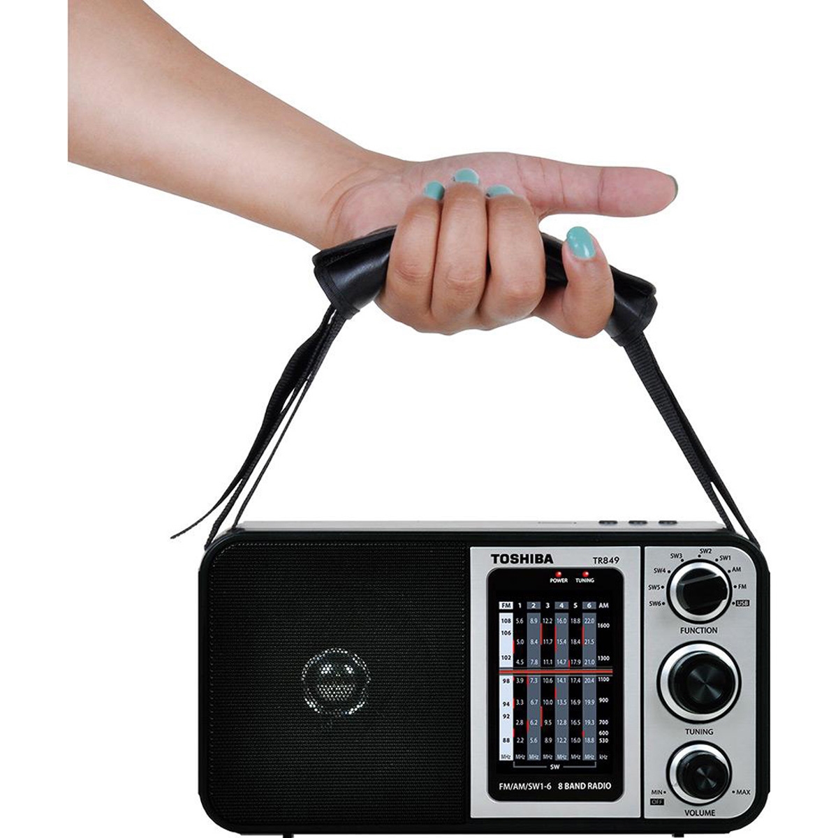 Rádio Portátil Semp Toshiba 8 Faixas Multibanda TR849 - Semp Toshiba - Toshiba