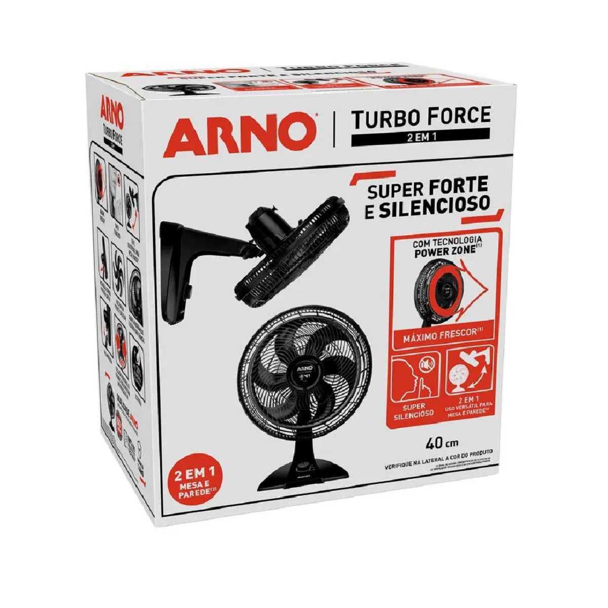 Ventilador 2 em 1 Arno Turbo Force VF42 40cm - Arno