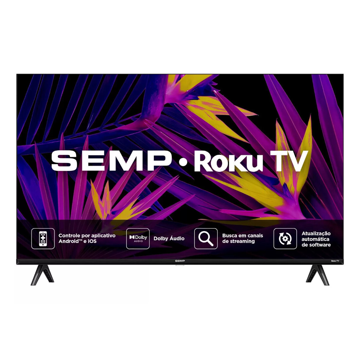 Smart TV 32" HD LED Semp 32R6610 Wi-Fi 3 HDMI 1 USB - Roku - Semp tcl